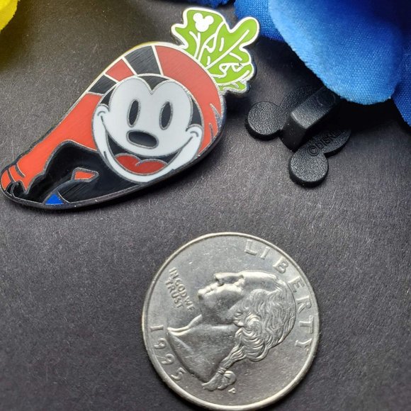 Disney | Jewelry | Disney Parks Hidden Mickey Oswald Carrot Pin | Poshmark